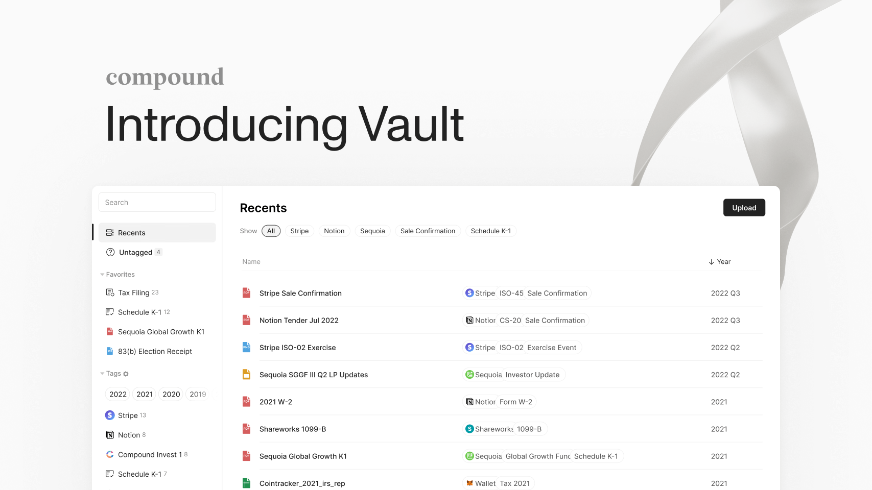 Compound Planning | Introducing Vault
