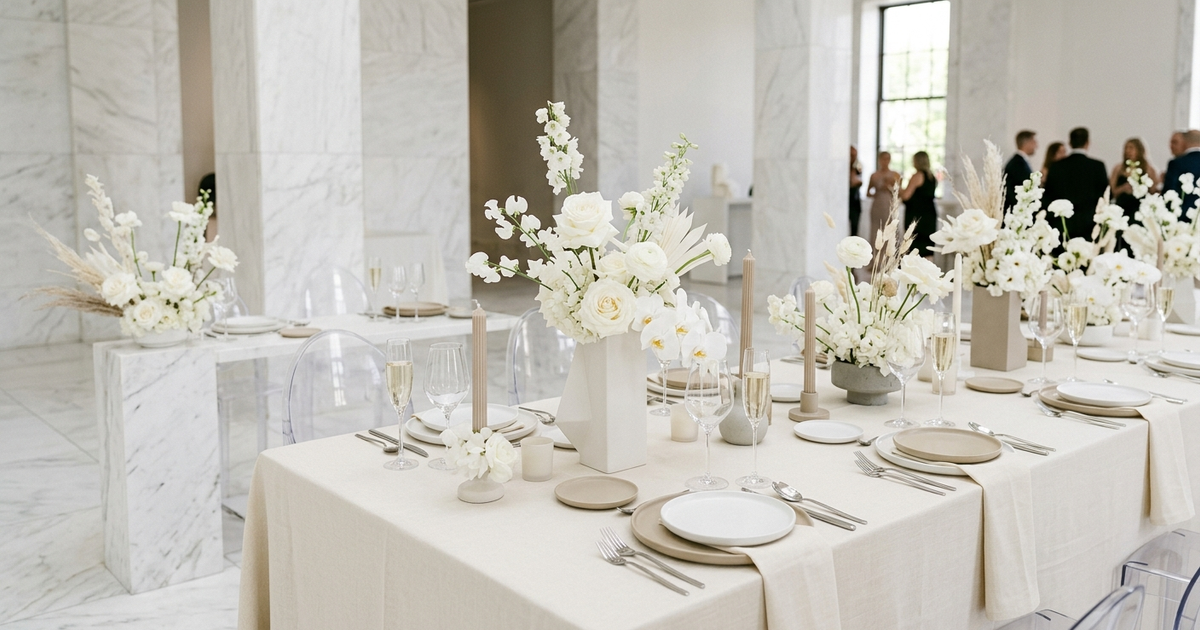 Minimalist Wedding Decor Ideas for Modern… | SearchBridal