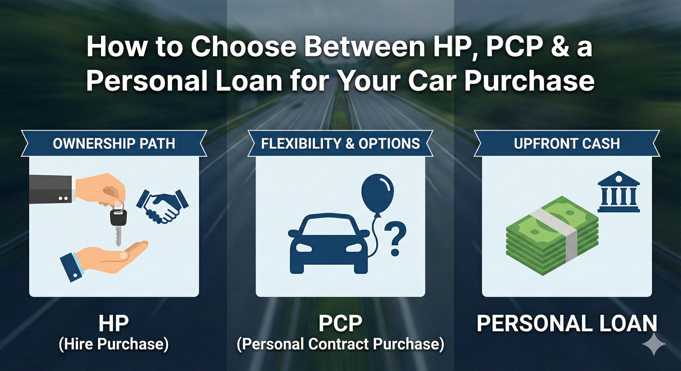 HP vs PCP vs Personal Loan: Choosing the Right Car Finance