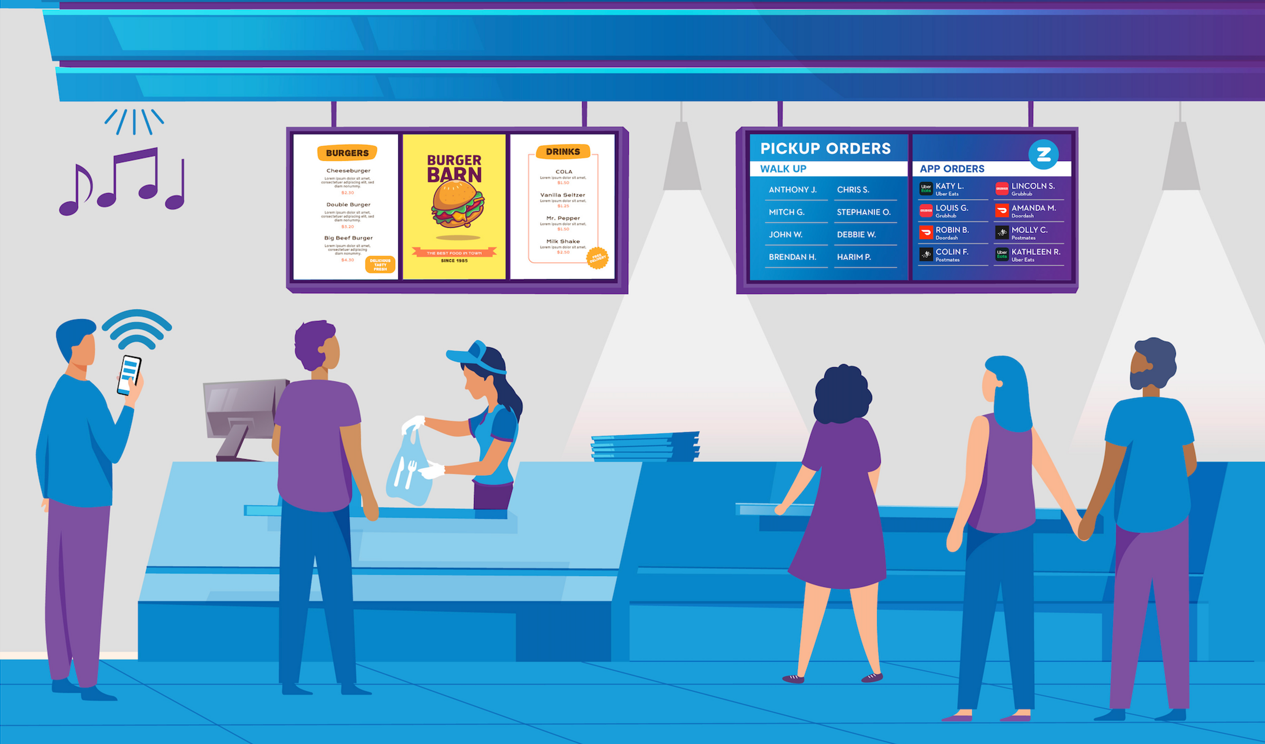 5 Ways Digital Signage Can Improve Your Restaurant | Zero-In