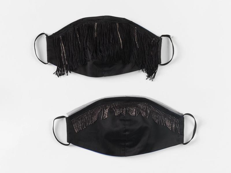 On the fringe: Andrea Lauer Original, Limited-Edition Masks