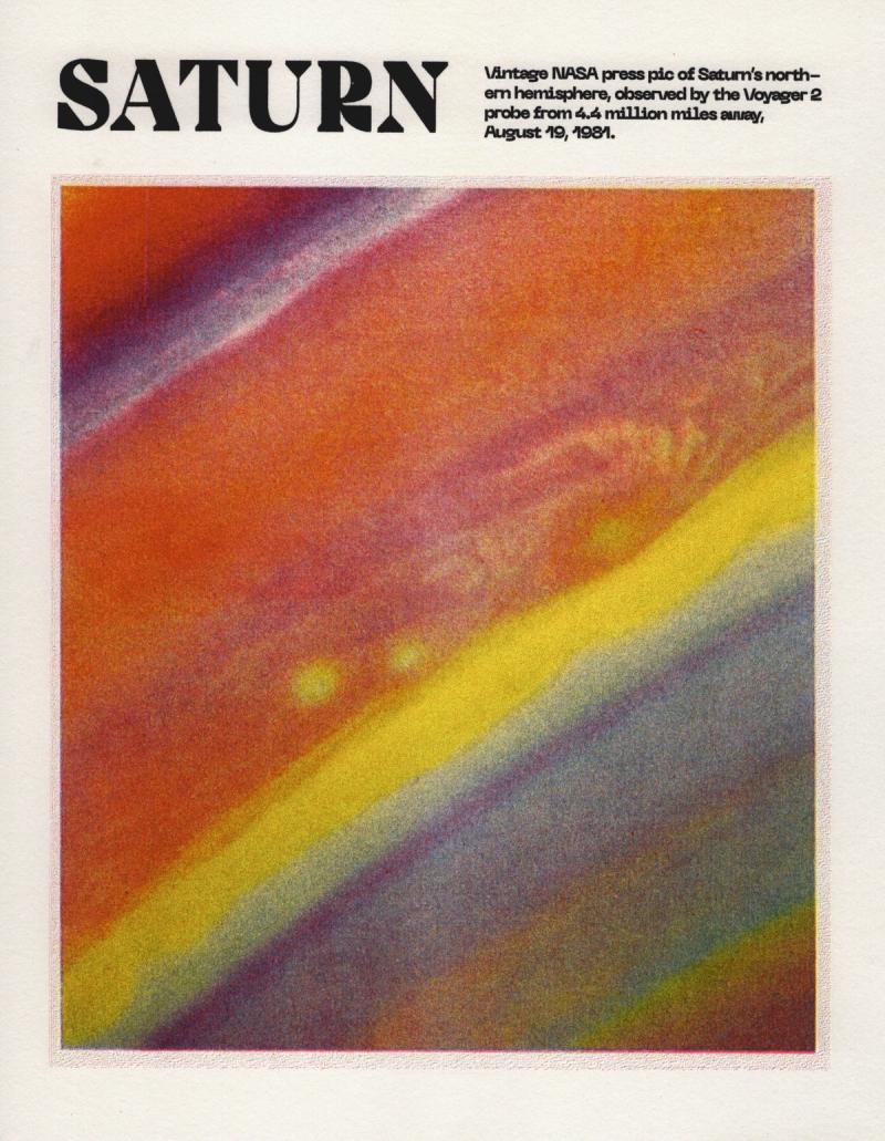 Secret Riso Club: Saturn Poster
