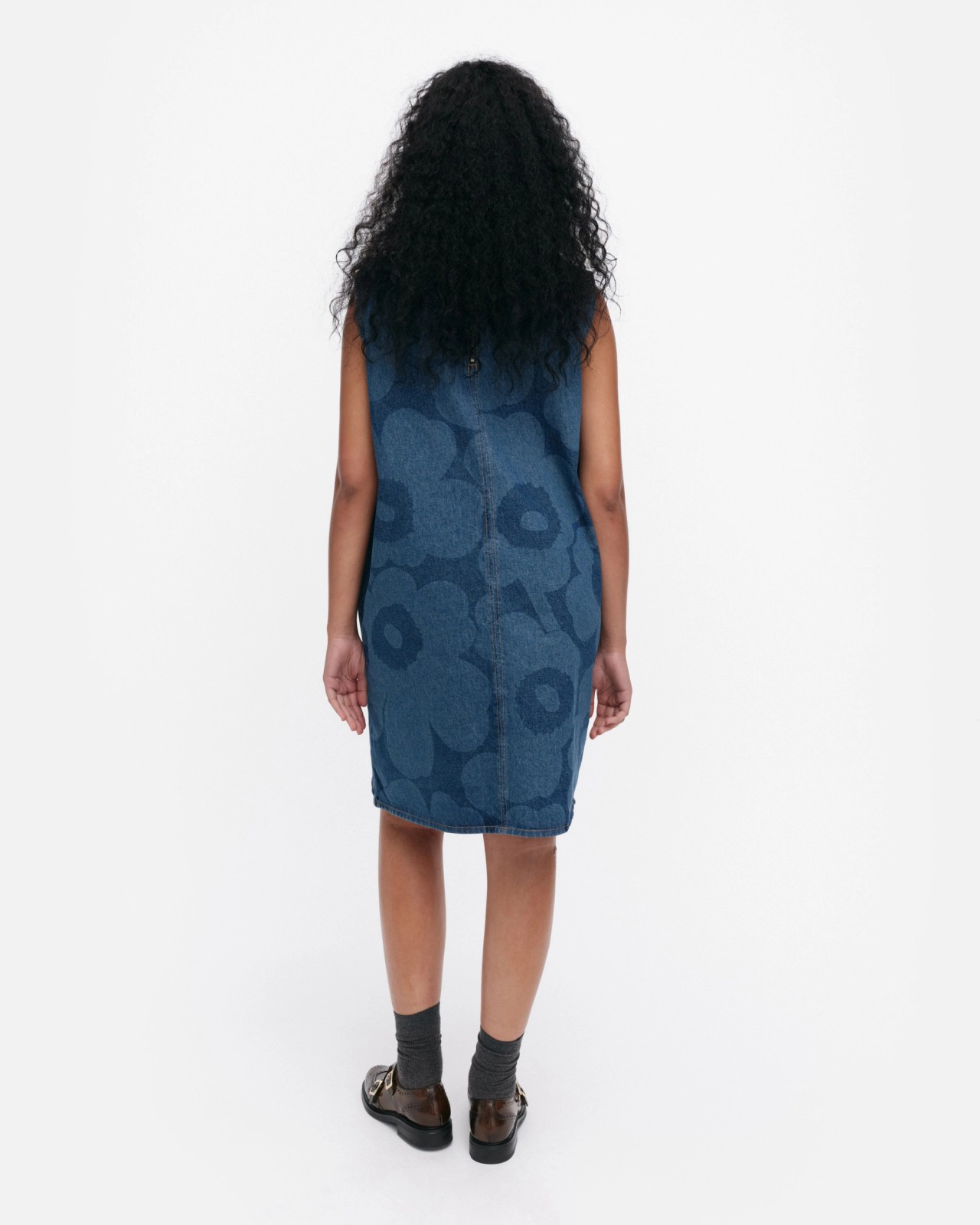 Maridenim Somasti Unikko Denim dress | Marimekko