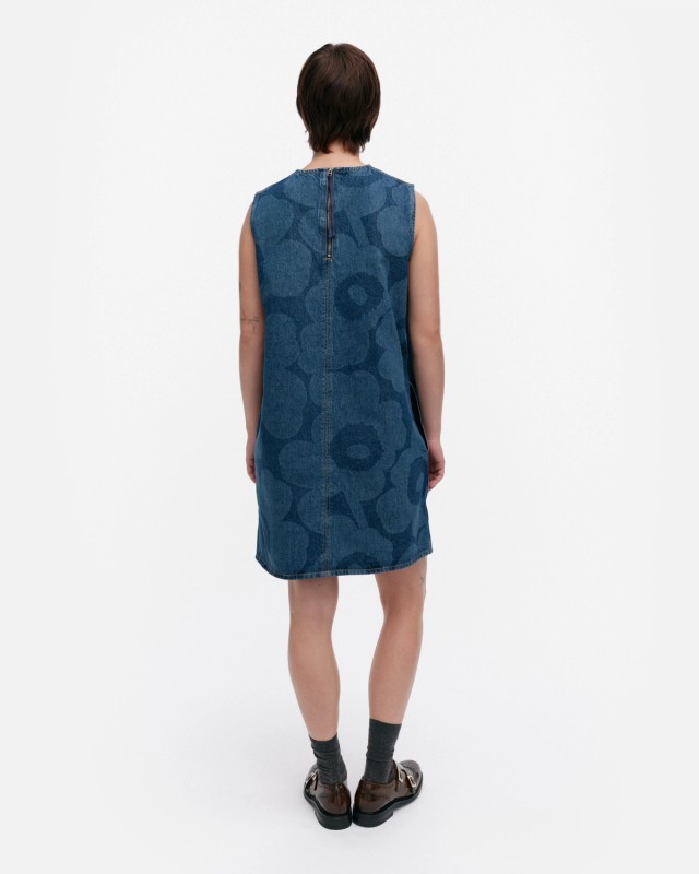 Maridenim Somasti Unikko Denim dress | Marimekko