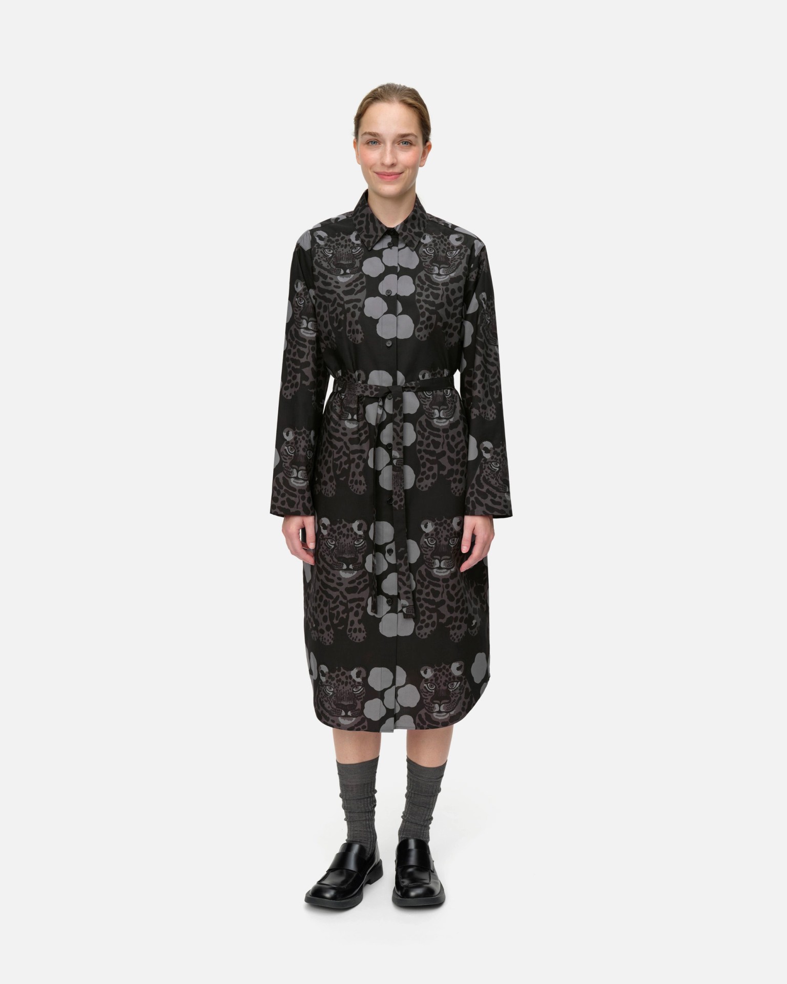 Viivain Kaksoset Puuvillapopliinimekko | Marimekko