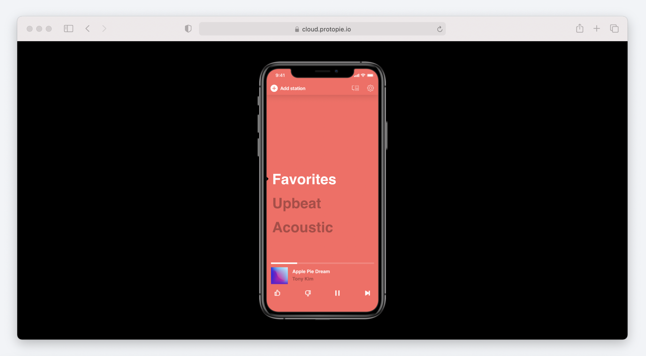 Sharing Prototypes | Cloud | Docs | Learn | ProtoPie