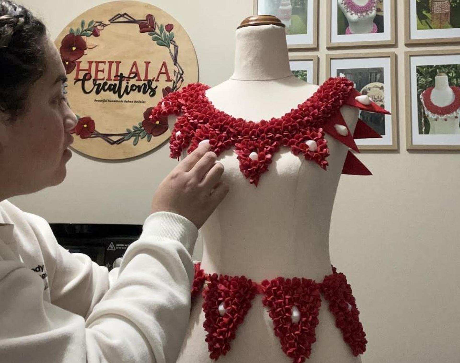 Pasta machine makes perfect Tongan heilala necklace