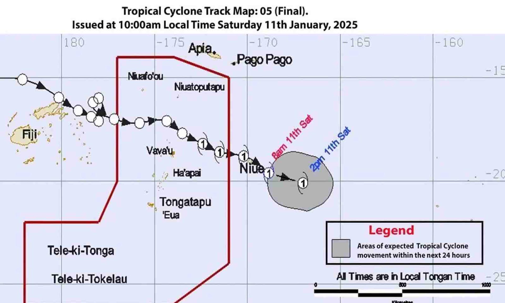 Niue cyclone warning cancelled