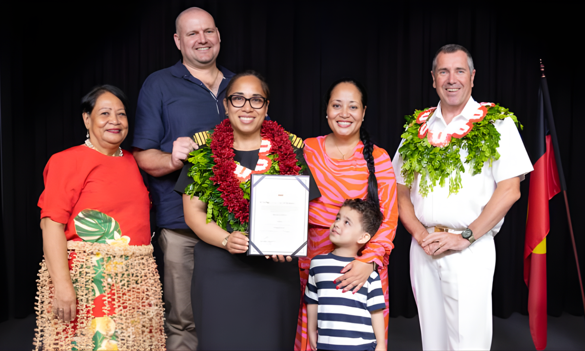 Tongan-Australian officer makes history with Navy promotion