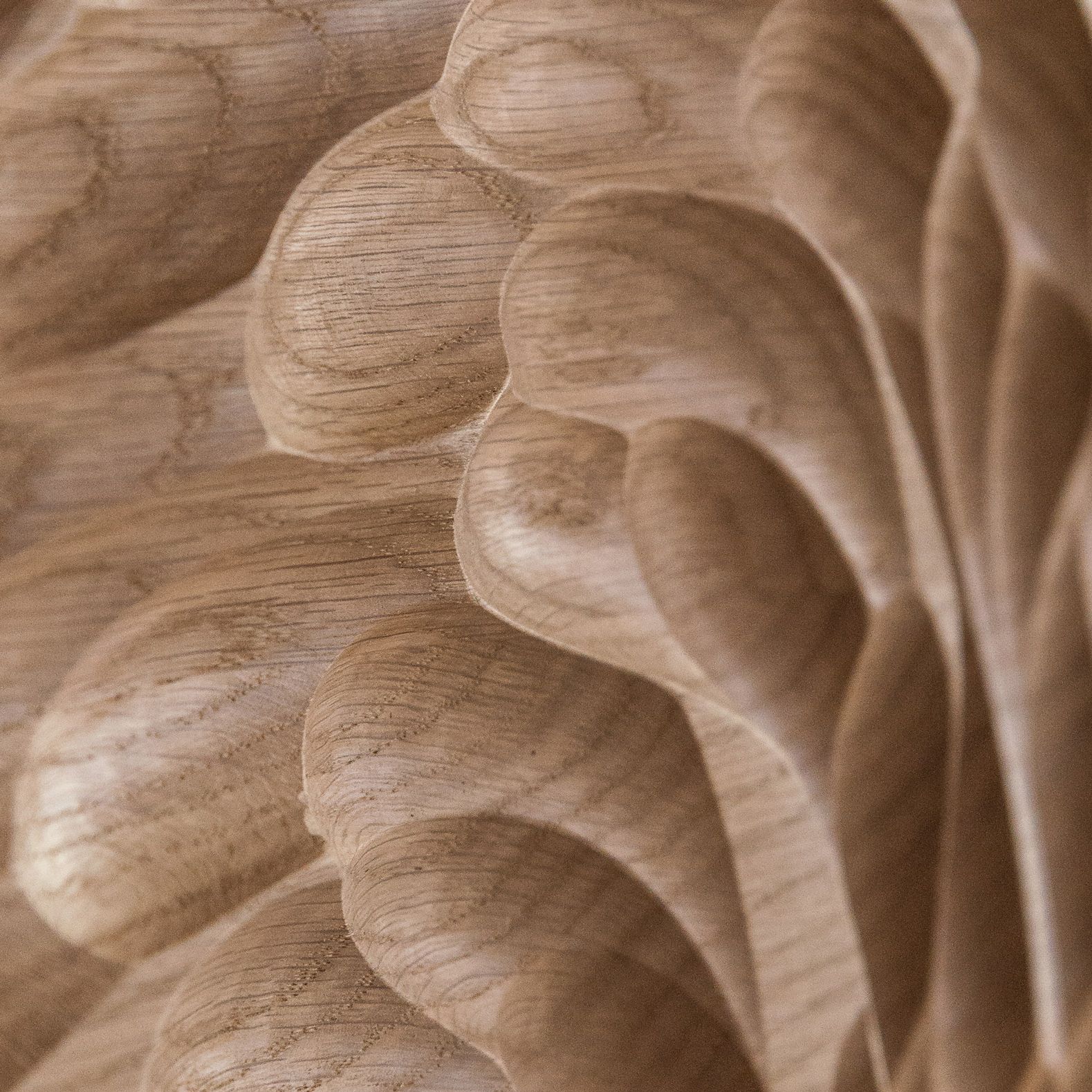 Formfeld 1, Akustisches Wandpaneel, 173 x 120cm, Eiche Hell, Nahaufnahme