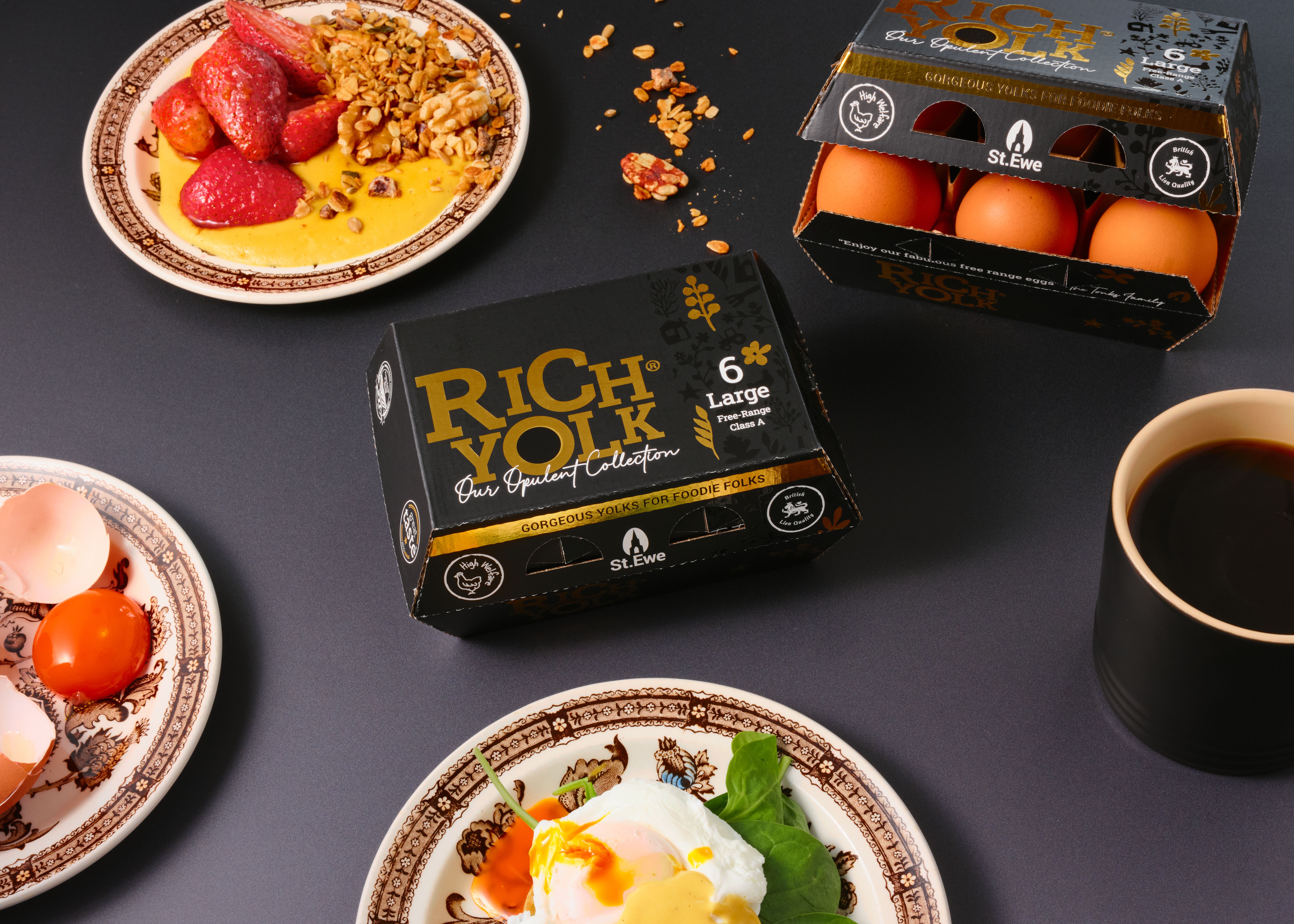 St. Ewe Rich Yolk Luxuriously Large Eggs: The Richest Yolks for Foodie Folks