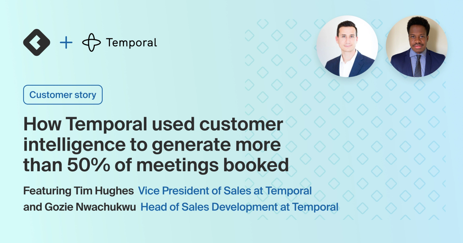 How Temporal used customer intelligence to generate more than 50% of ...