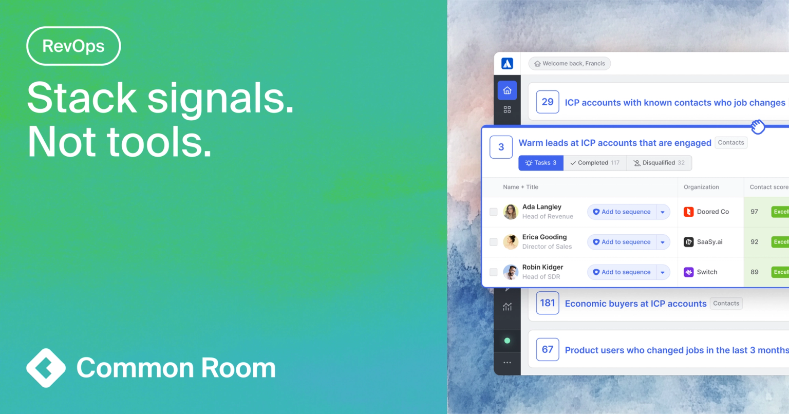 RevOps: Stack signals, not tools | Common Room