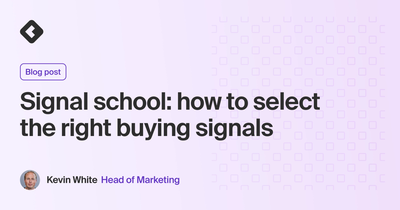 Select the right buying signals (Signal school: part 1) [video ...