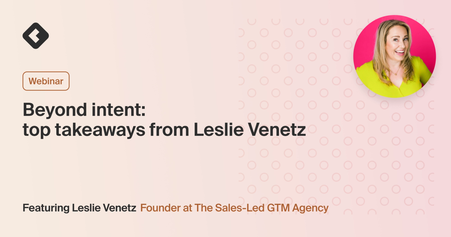 Beyond intent: top takeaways from Leslie Venetz [video] | Common Room