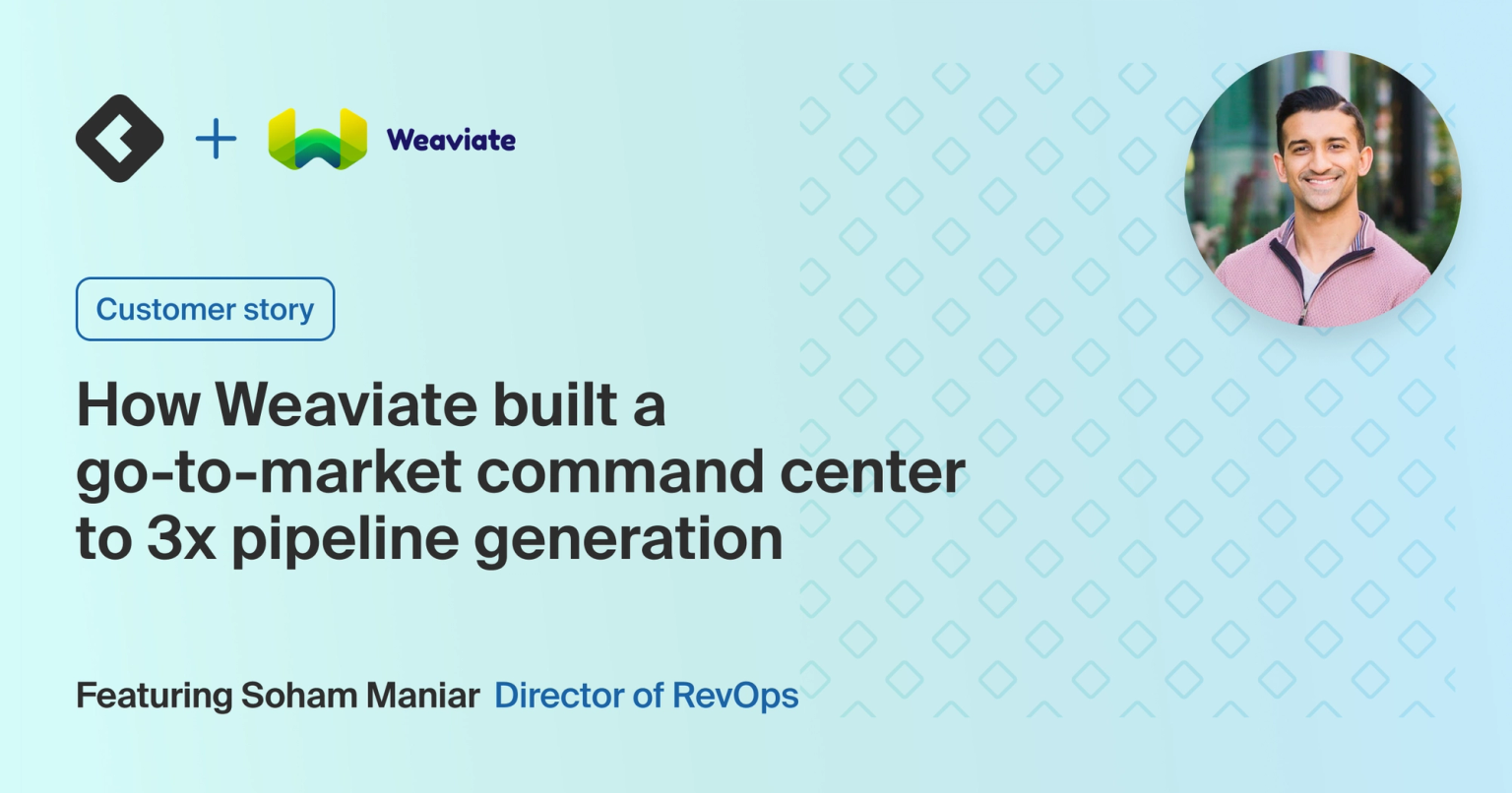 How Weaviate built a go-to-market command center to 3x pipeline ...
