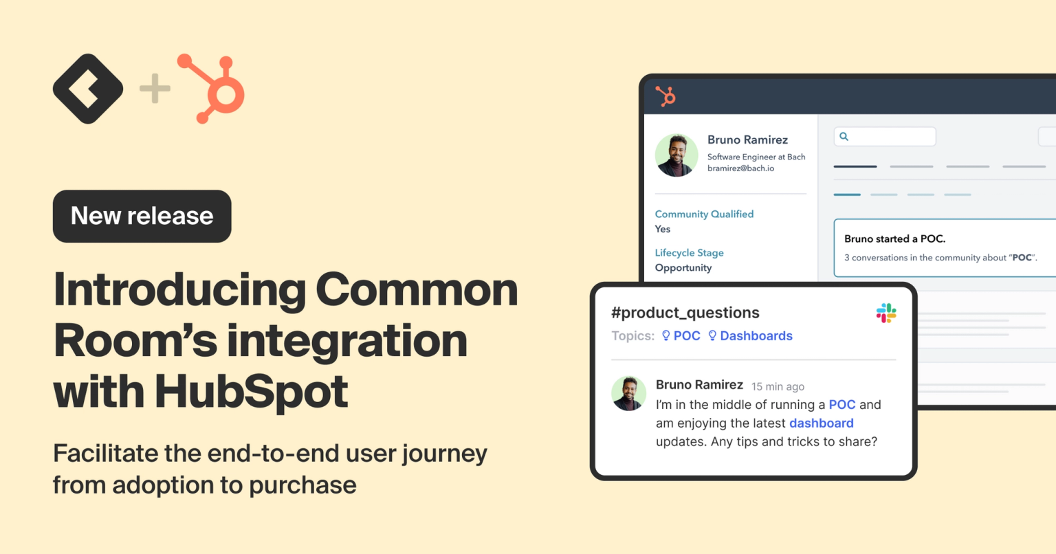 Introducing Common Room’s integration with HubSpot: Shine a light on your entire user journey ...