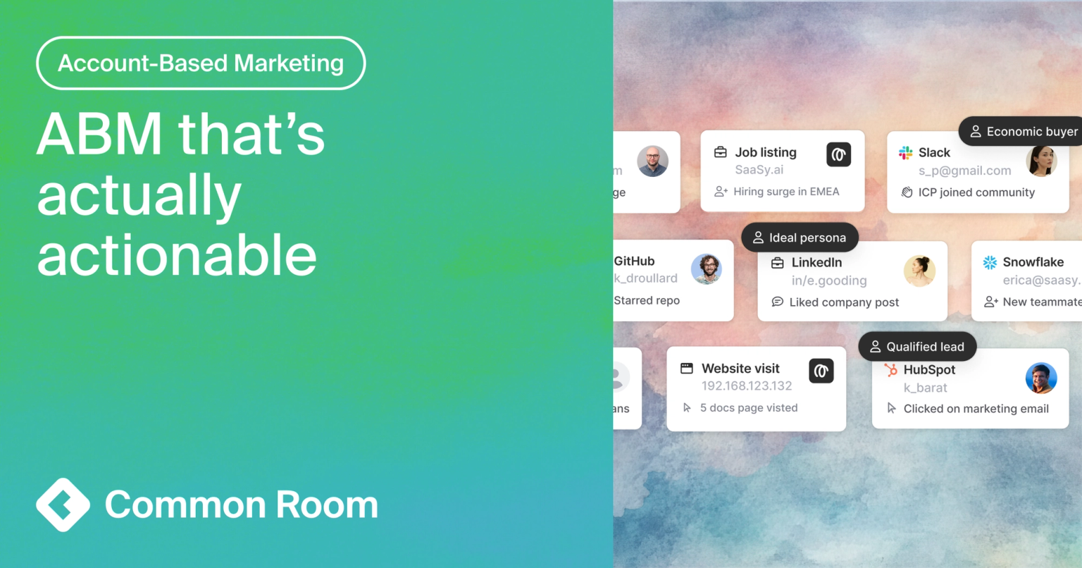 ABM: Contact-level account based marketing | Common Room