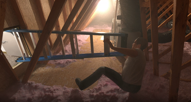 Attic Construction Injury Analysis | 3D Forensic