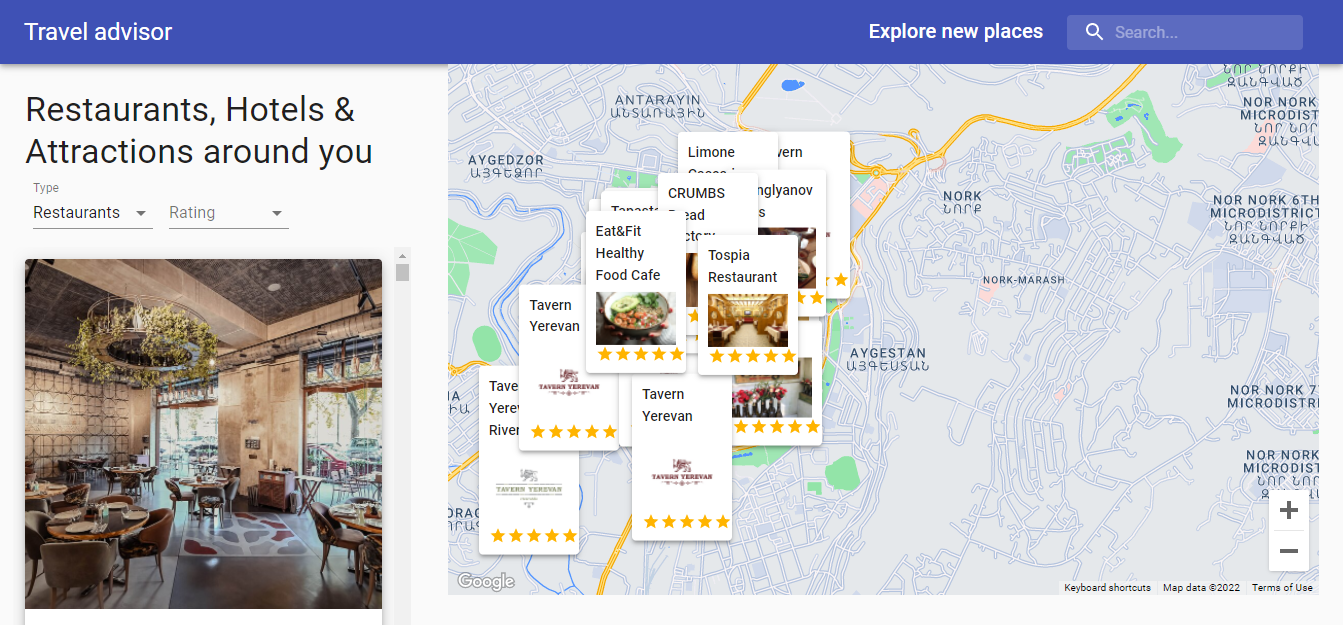 GitHub - Arserar/travel-advisor