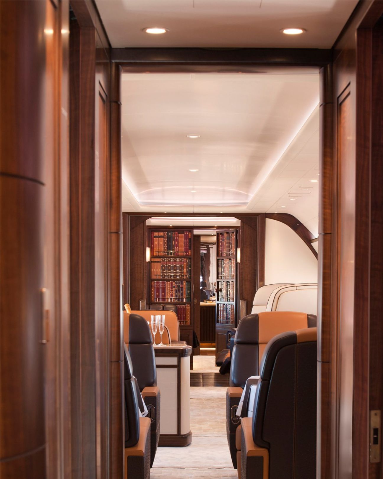 This private jet feels like you're flying in your favourite Gentleman's ...