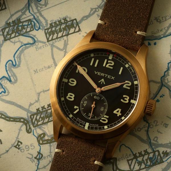 The Vertex Bronze 75 is a celebration of military-grade timekeeping ...