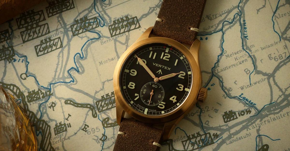 The Vertex Bronze 75 is a celebration of military-grade timekeeping ...