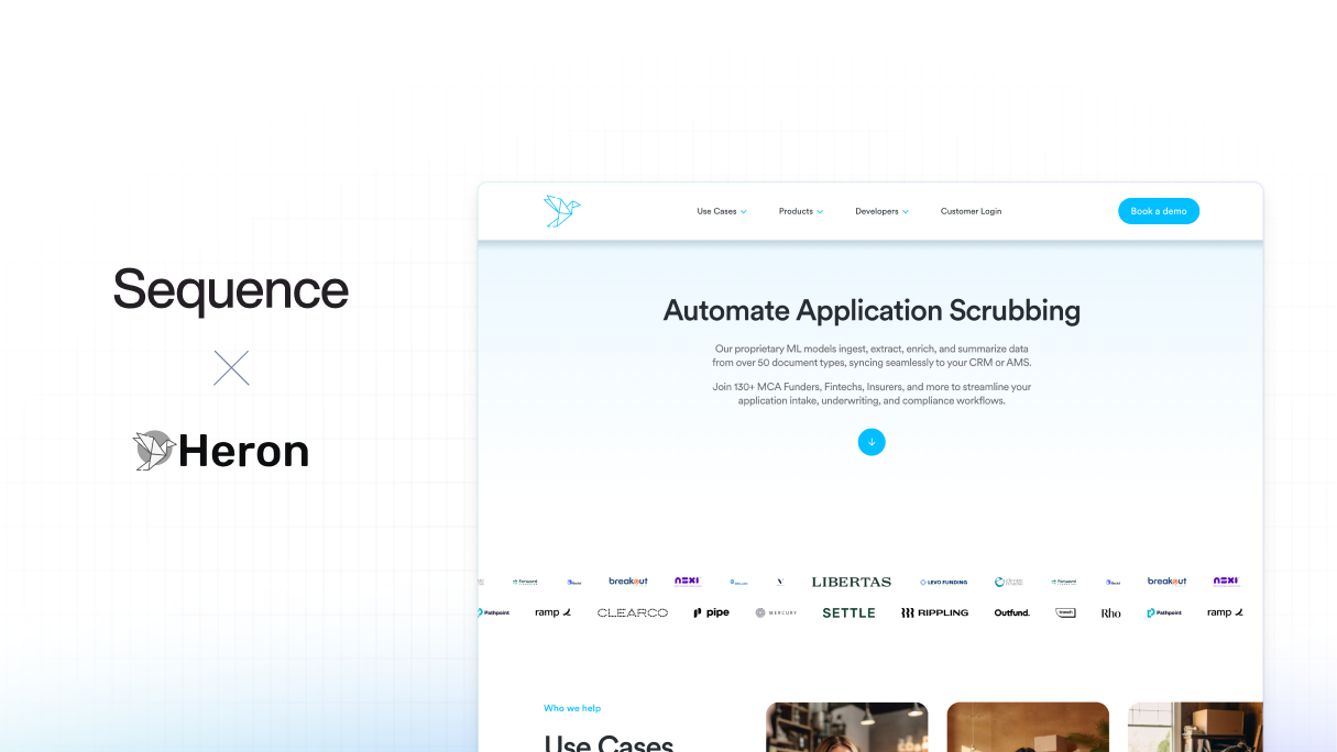 Sequence x Heron Data