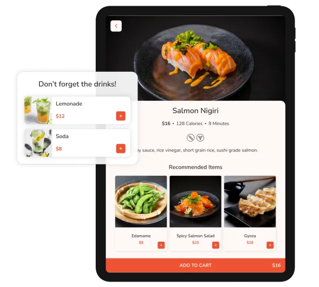 Tablet Menu Solution for Restaurants, Branded Tablet Menu | FineDine
