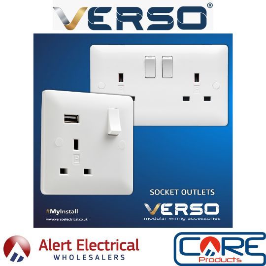Verso White Plastic Wiring Accessories - Alert Electrical - Electrical ...