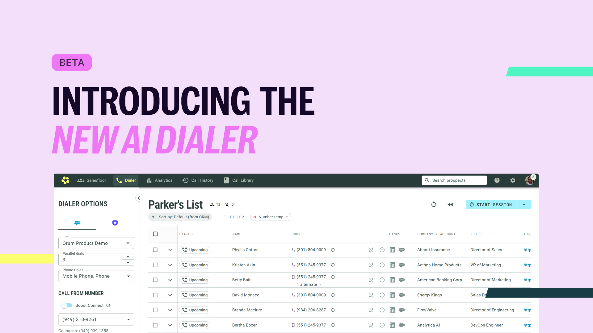 Orum - Inside the new design of Orum’s AI Dialer