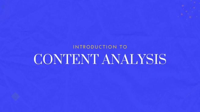 Introduction to Content Analysis