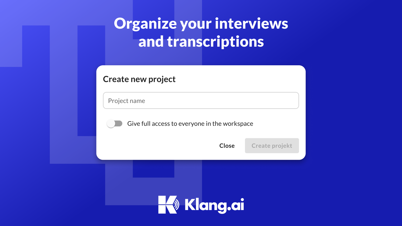 Learn about Klang.ai and our features