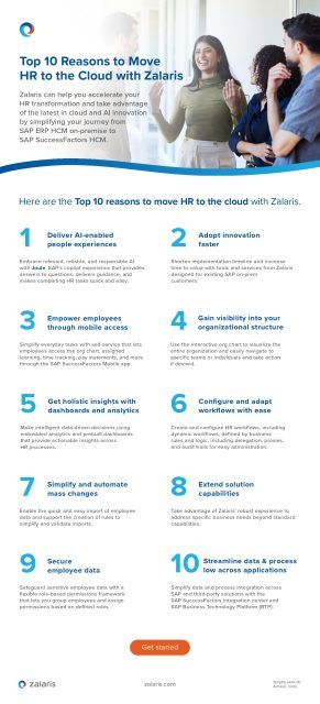 Transform your HR operations with the cloud advantage from SAP ...