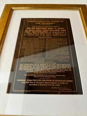 Executive Order 6102 Circuit Board Art | Scarce City