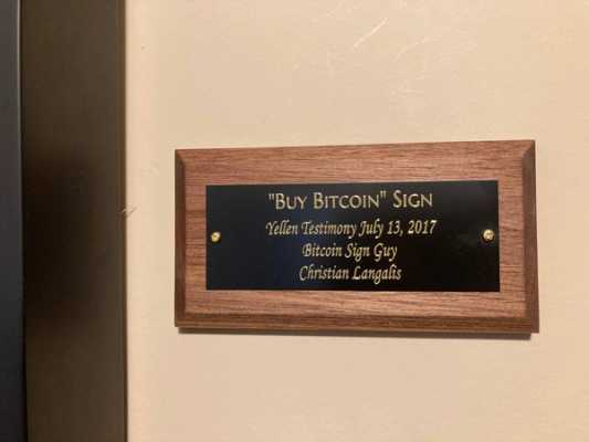 "Buy Bitcoin" Sign - #10 of 21 editions (plus other accompanying pieces ...