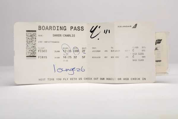 Boarding Passes from the Day of Charlie Shrem’s Arrest, January 26 ...
