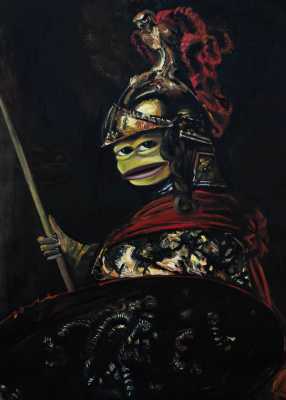 Athena Pallas Pepe Original Painting by Pepelangelo | Scarce City
