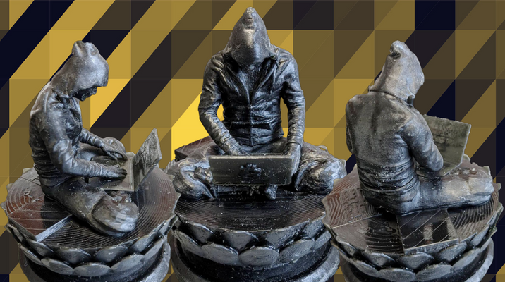 Satoshi Nakamoto Statue -- Black Edition | Scarce City
