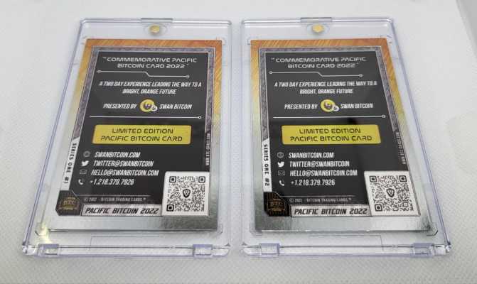 Set of Pacific Bitcoin 2022 Chase (#/999) Cards | Scarce City