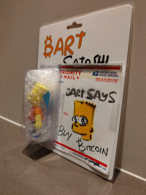 Stoog Bootleg Toys - BART SATOSHI - "Bart has gone all in" | Scarce City