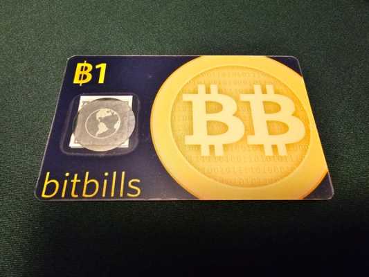 bitbills beta 1 BTC Physical Bitcoin Card | Scarce City