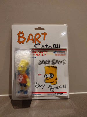 Stoog Bootleg Toys - BART SATOSHI - "Bart has gone all in" | Scarce City