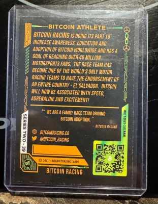 Signed Bitcoin Racing Trading Card signed by Chris and Charlie ...