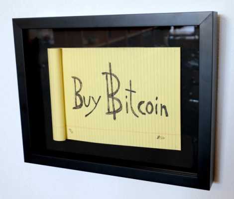 "Buy Bitcoin" Sign - #10 of 21 editions (plus other accompanying pieces ...