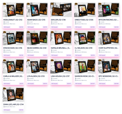 Bitcoin Warriors + Athletes (##/500) | Scarce City