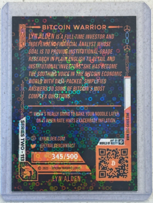 S2 Lot: 3 of 4 (S2 OPP) Women Bitcoin Warriors (#/500) | Scarce City