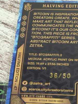 BTCGRAFFITI.2 plus two Spirit of Satoshi Cards | Scarce City