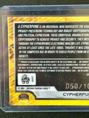 S1 Cypherpunks #50/100 - Legendary | Scarce City