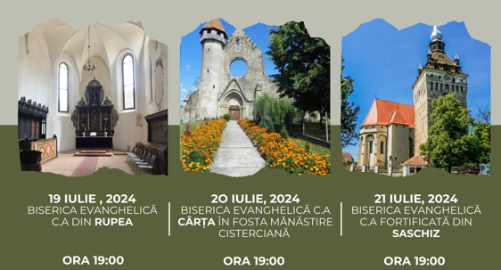 Concerte de excepție în biserici fortificate din Transilvania